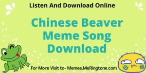 Chinese Beaver Meme Song Download and Listen it Online.
